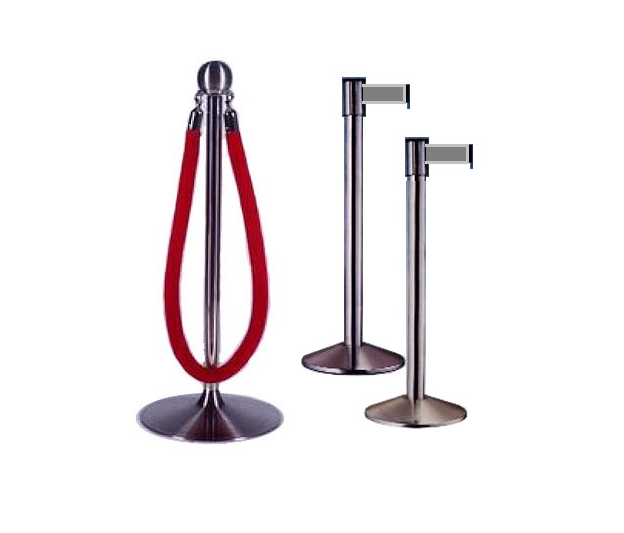 CROWD CONTROLS - RETRACTABLE STANCHIONS - VELVET ROPE - LINE UP | King ...
